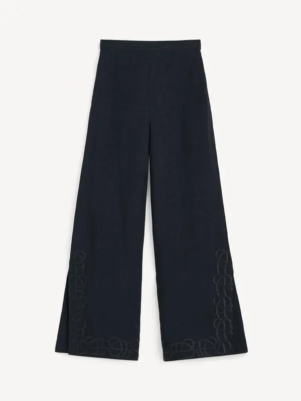 BY MALENE BIRGER Michelle Linen Trousers - Black
