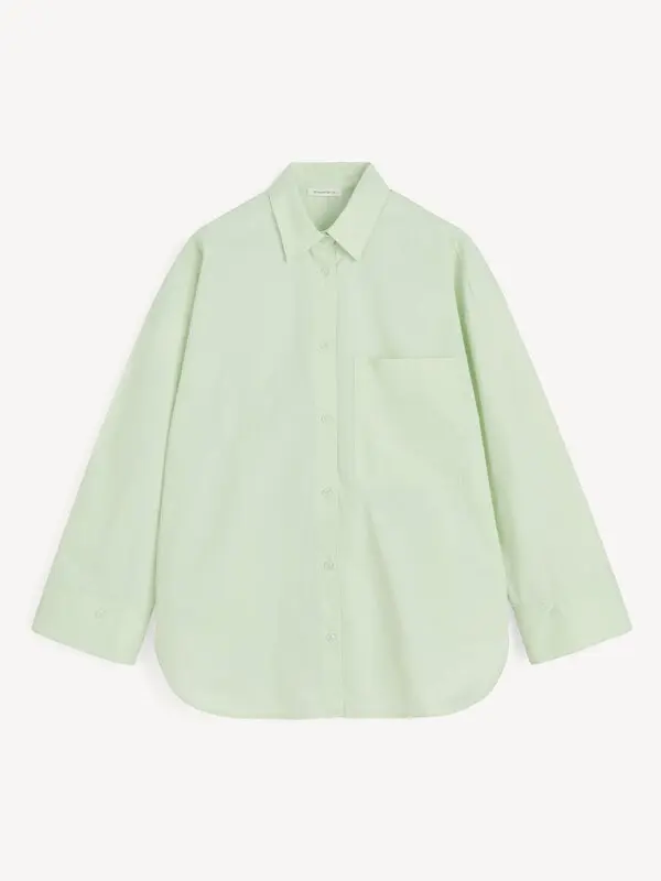 BY MALENE BIRGER Organic Cotton Button-up Shirt - Seacrest