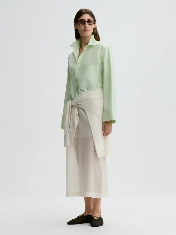 BY MALENE BIRGER Organic Cotton Button-up Shirt - Seacrest
