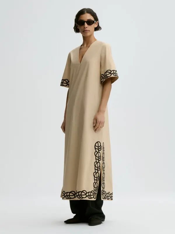 BY MALENE BIRGER Lula Organic Cotton Embroidered Maxi Dress