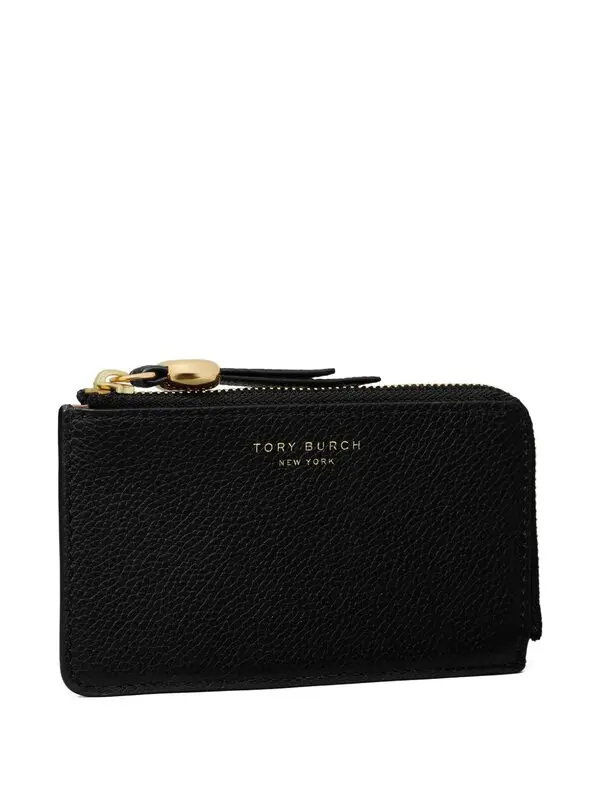 Tory Burch Romy Leather Card Case - Black
