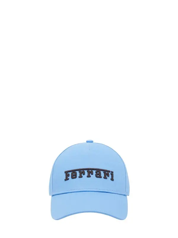 FERRARI Baseball Cap With Logo - Sky Blue