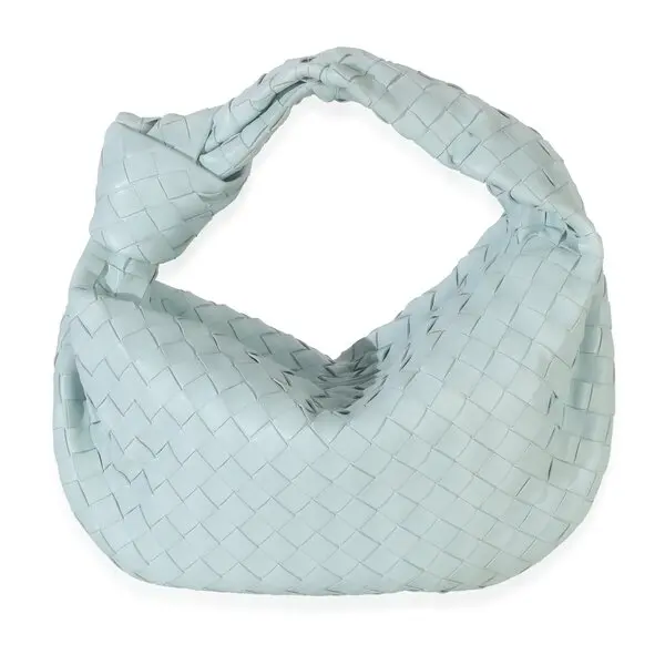 Bottega Veneta Teal Washed Nappa Intrecciato Teen Jodie Bag