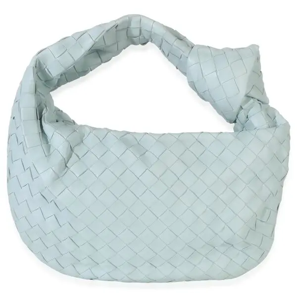 Bottega Veneta Teal Washed Nappa Intrecciato Teen Jodie Bag