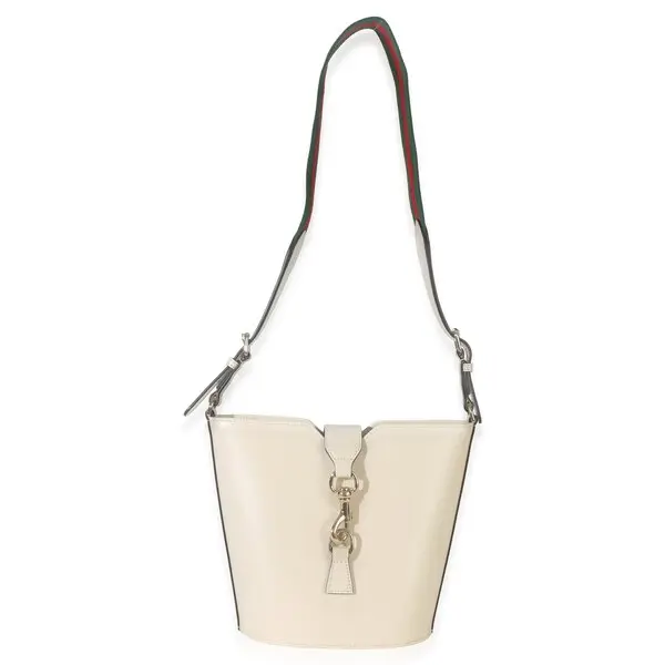 Gucci Tritone Calfskin Ophidia Web Bucket Bag
