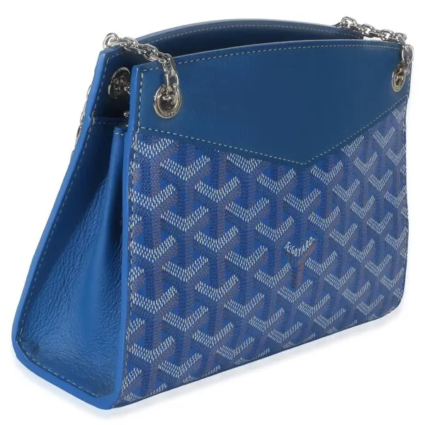 Goyard Paris Rouette Shoulder Bag In Canvas - Blue