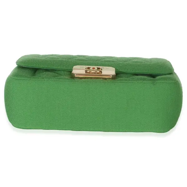 Chanel Quilted Jersey Mini Flap Bag - Green