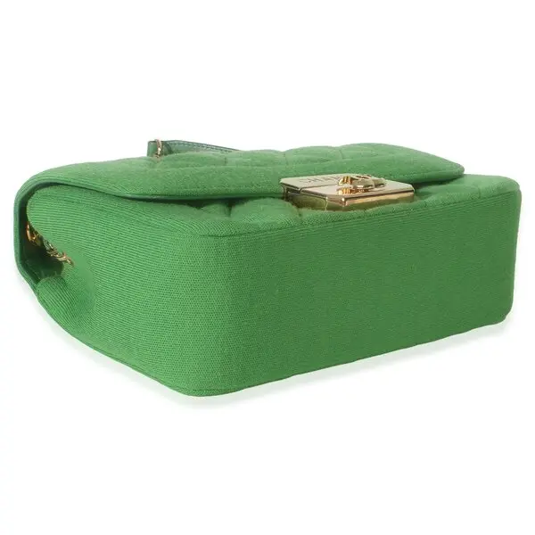 Chanel Quilted Jersey Mini Flap Bag - Green