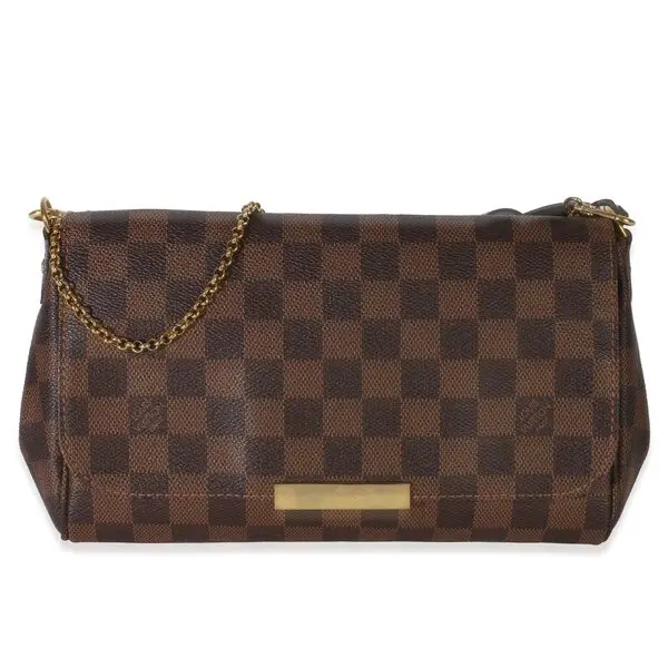 LOUIS VUITTON Damier Ebene Canvas Favorite Mm Shoulder Bag - Brown