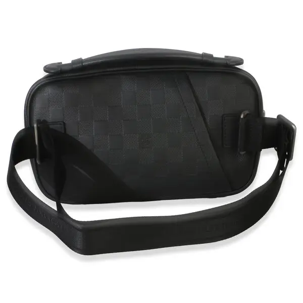 LOUIS VUITTON Damier Infini Ambler Belt Bag - Black