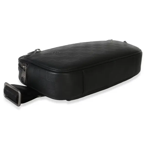LOUIS VUITTON Damier Infini Ambler Belt Bag - Black
