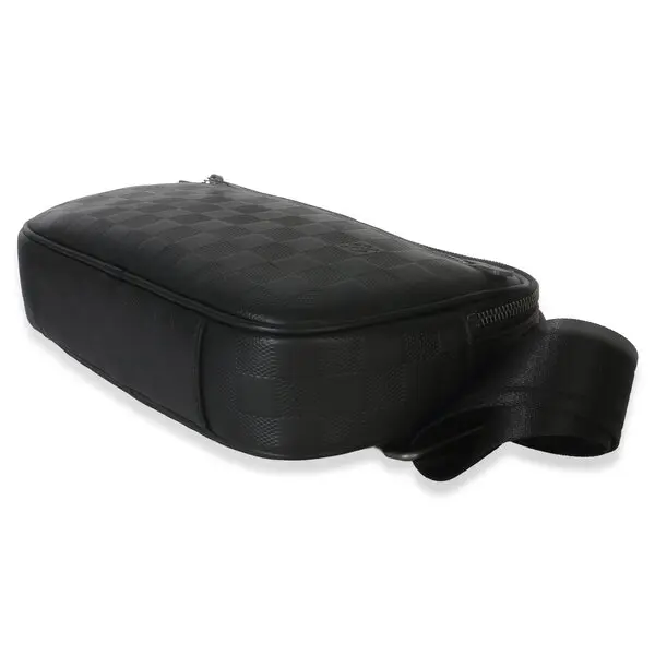 LOUIS VUITTON Damier Infini Ambler Belt Bag - Black