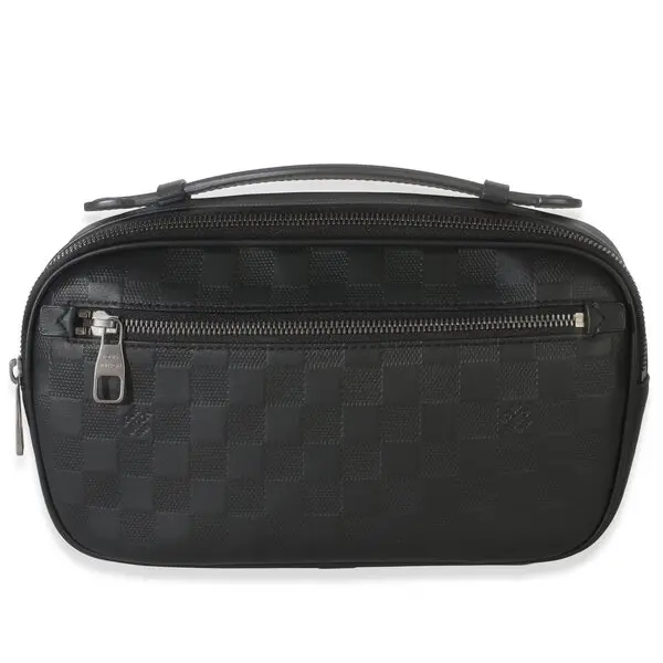 LOUIS VUITTON Damier Infini Ambler Belt Bag - Black