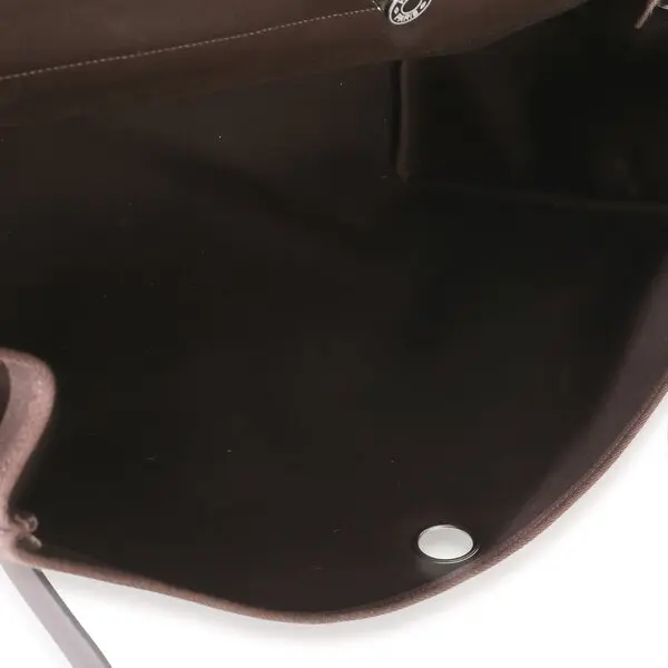 Hermès Herbag Zip Cabine Bag In Toile Officier And Vache Hunter - Brown