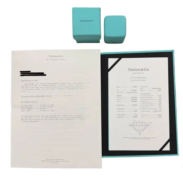 Tiffany & Co. 0.38 Ct Round Brilliant Diamond Novo Engagement Ring