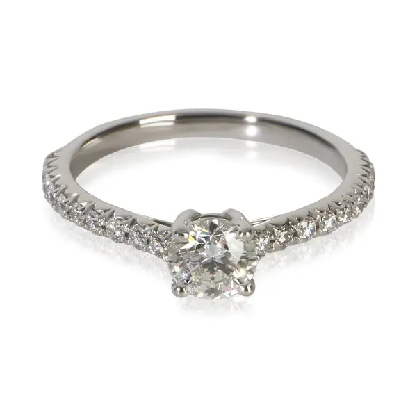 Tiffany & Co. 0.38 Ct Round Brilliant Diamond Novo Engagement Ring - Platinum