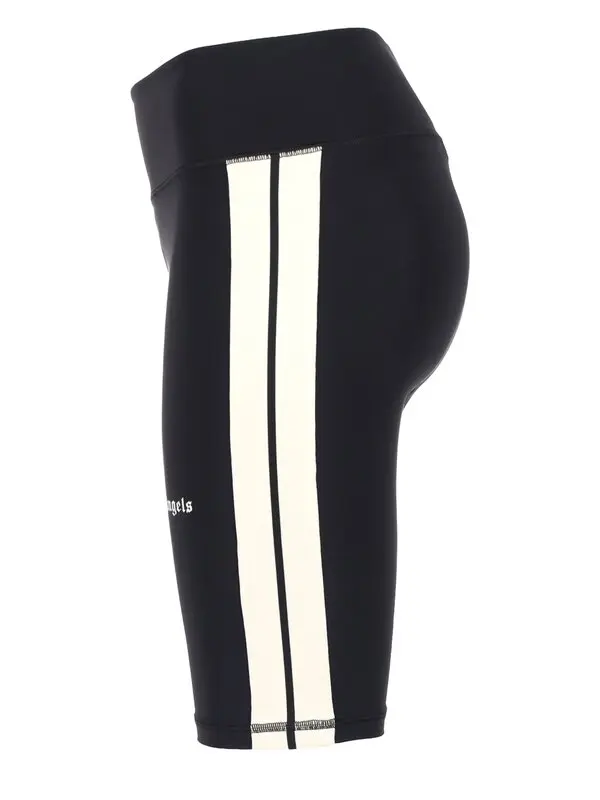 Palm Angels Biker Shorts With Logo