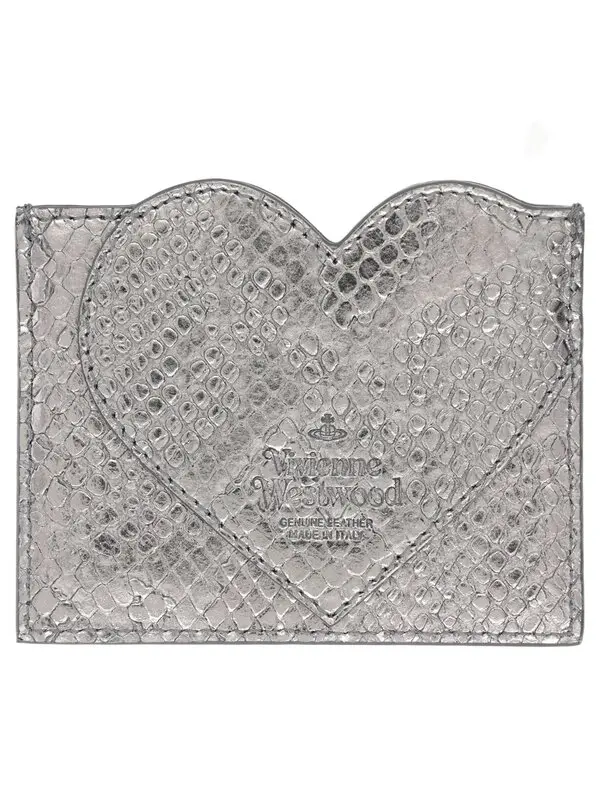 VIVIENNE WESTWOOD Portacarte "heart - Grey