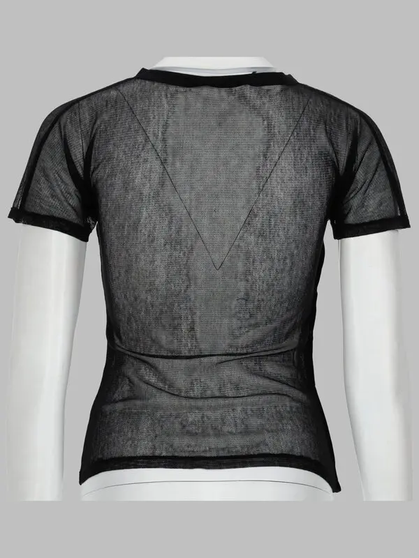 Paloma Wool Olimpia" Mesh Top - Black