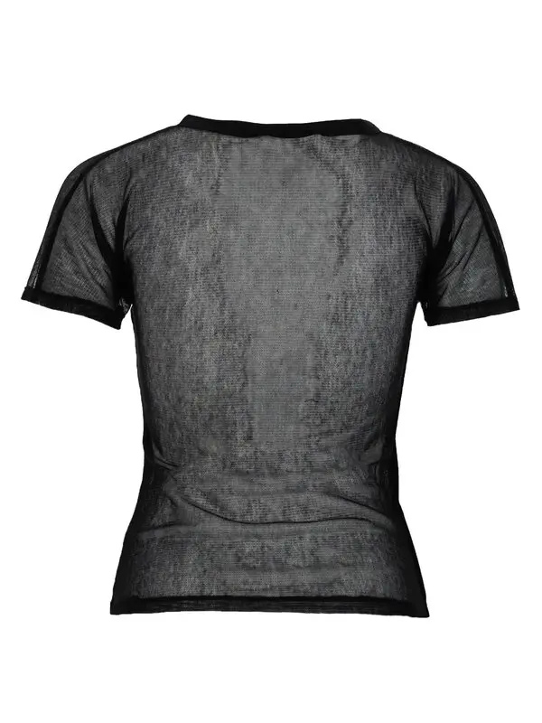 Paloma Wool Olimpia" Mesh Top - Black