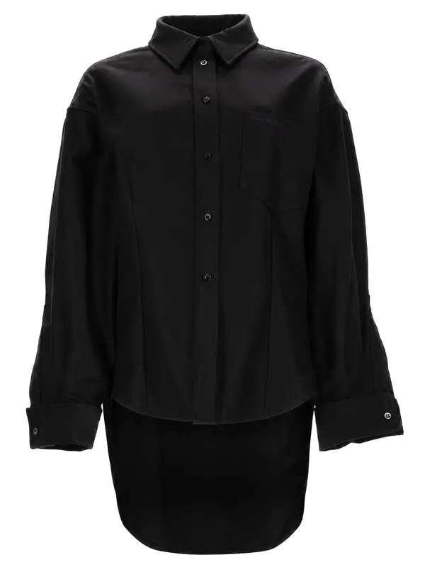 Balenciaga Classic" Cotton Shirt - Black
