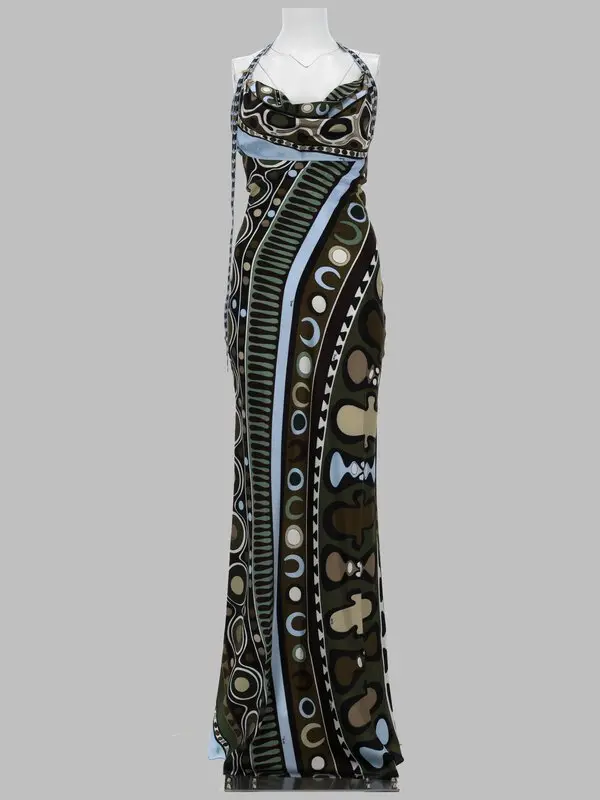 Emilio Pucci Abito Con Stampa Occhi