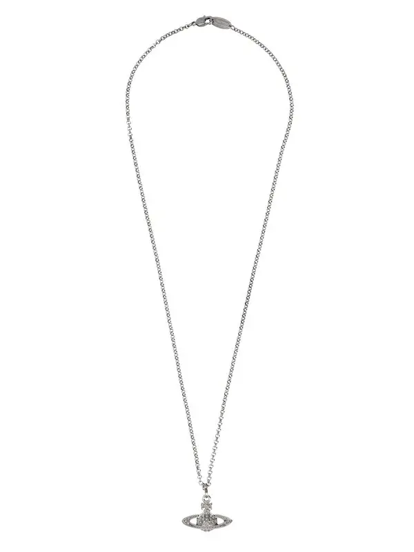 VIVIENNE WESTWOOD Mini Bas Relief Orb Pendant Necklace - Black