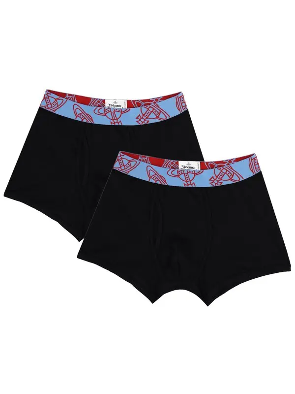 VIVIENNE WESTWOOD Set Da Due Boxer In Cotone - Black