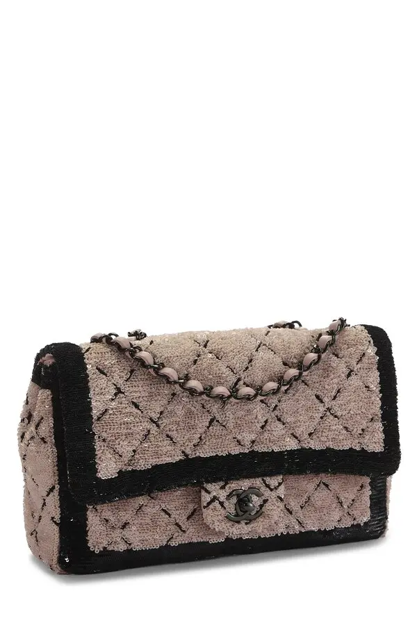 Chanel Sequin Half Flap Medium Bag