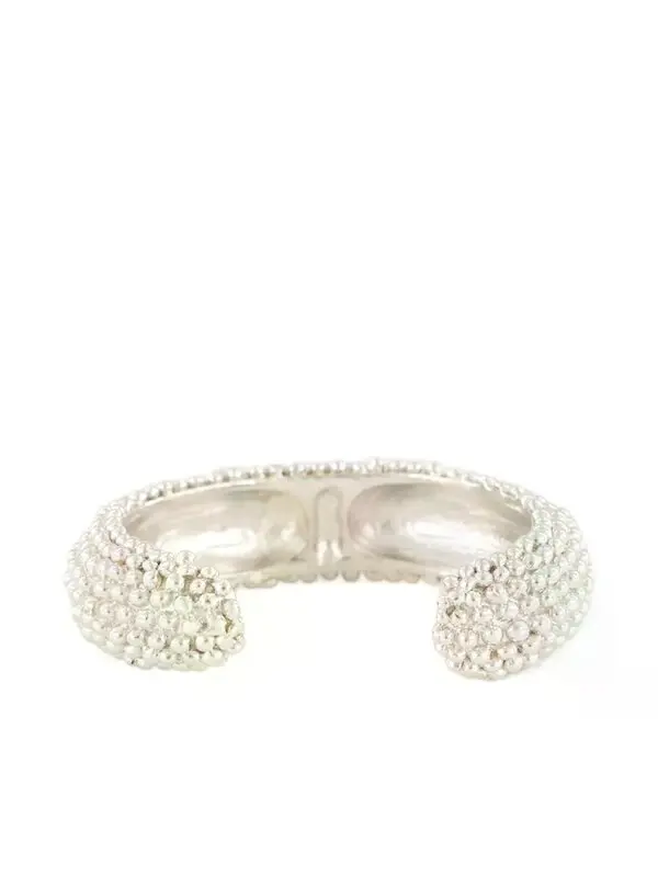 PAOLA SIGHINOLFI Beaded Cuff Bracelet - Silver