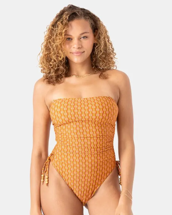 Roxy Printed Adjustable Side One Piece Swimsuit