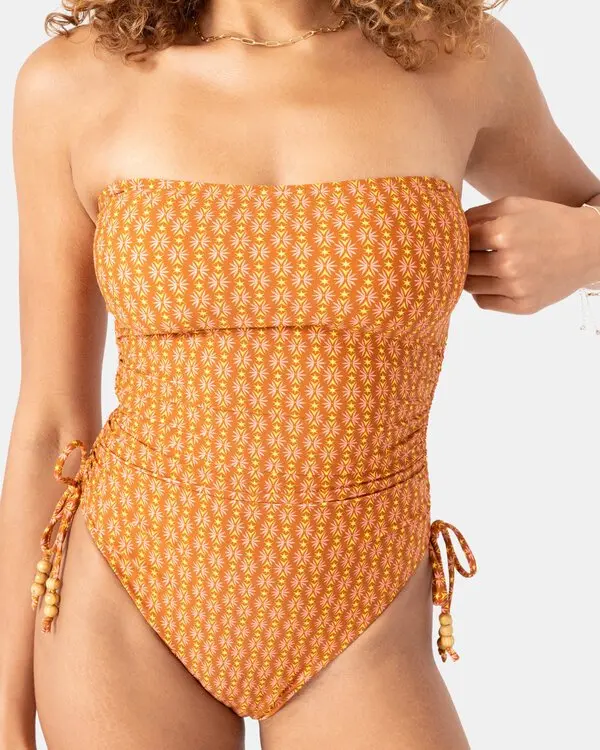 Roxy Printed Adjustable Side One Piece Swimsuit