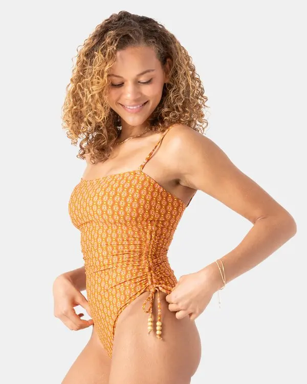 Roxy Printed Adjustable Side One Piece Swimsuit