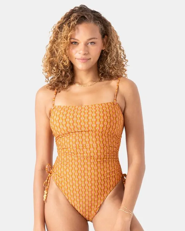 Roxy Printed Adjustable Side One Piece Swimsuit