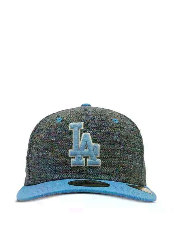 New Era 59fifty La Dodgers Tweed-effect Fitted Cap - Blue