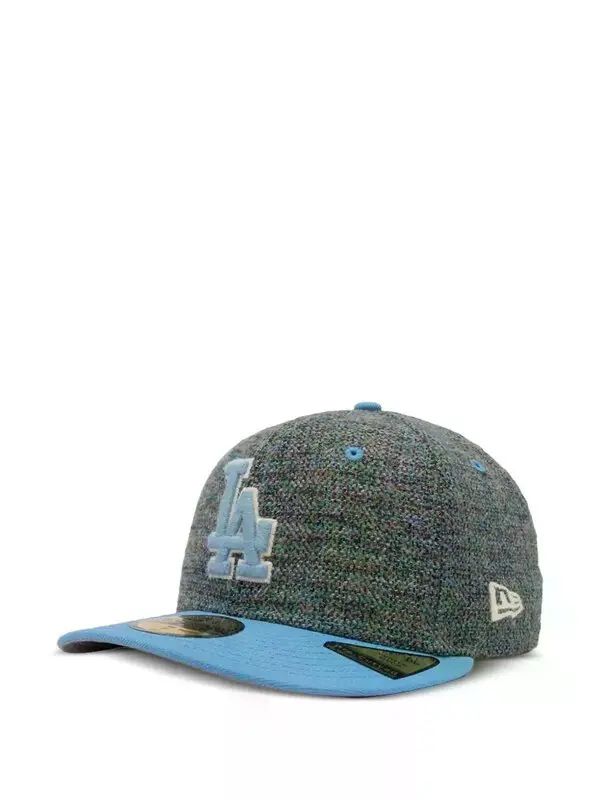 New Era 59fifty La Dodgers Tweed-effect Fitted Cap - Blue