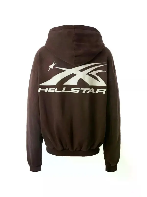 HELLSTAR Logo-print Zip-up Hoodie