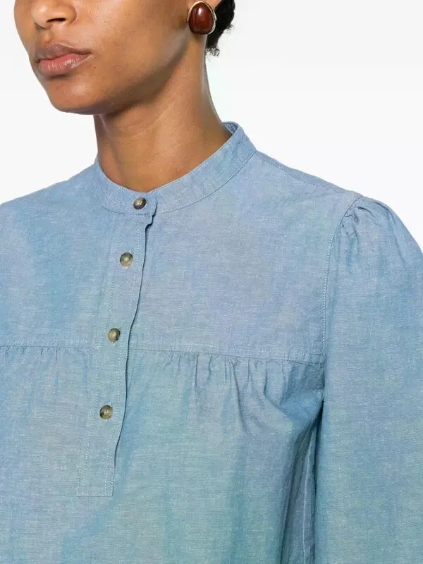 A.p.c. Gathered Babydoll Blouse