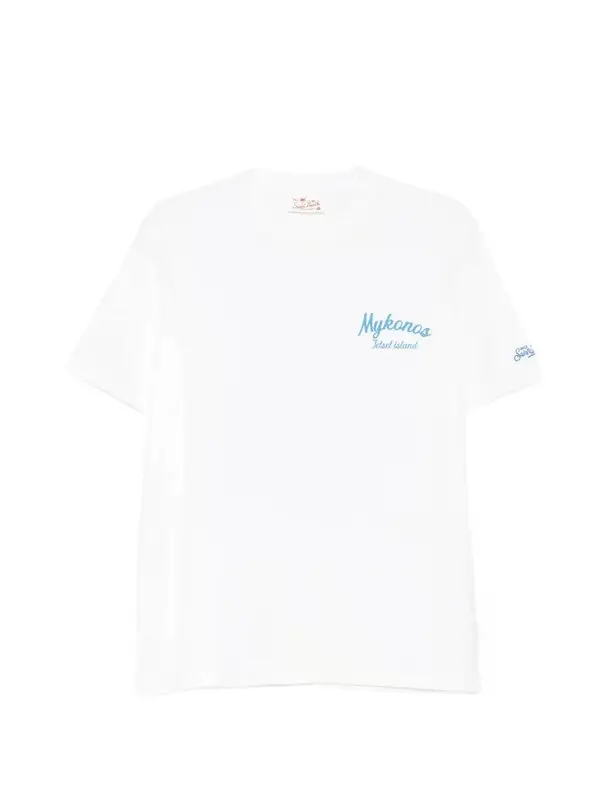 MC2 SAINT BARTH Portland Logo-print Short-sleeve T-shirt - White