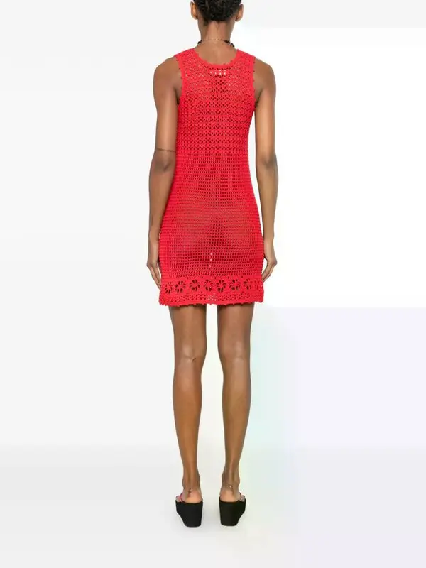TERRY PUESTO Crochet-knit Mini Dress