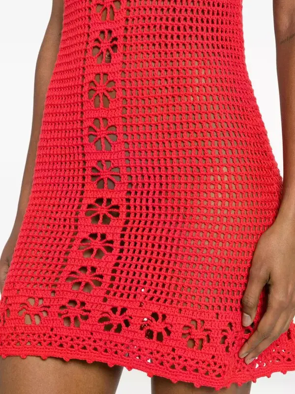 TERRY PUESTO Crochet-knit Mini Dress