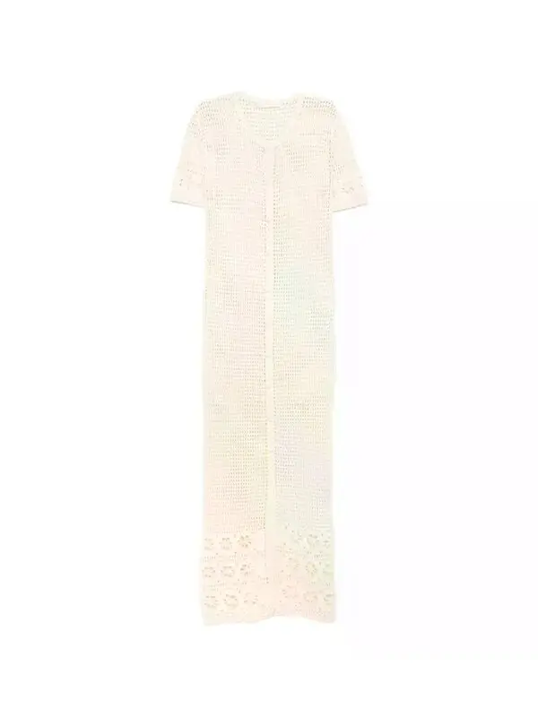 TERRY PUESTO Crochet-knit Maxi Dress - Neutrals