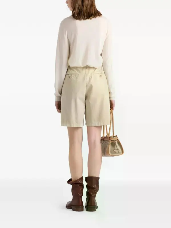 Prada Garment-dyed Old Gabardine Bermuda Shorts