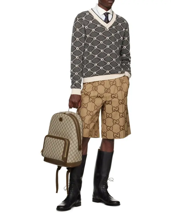 Gucci Gg Supreme Backpack - Nude