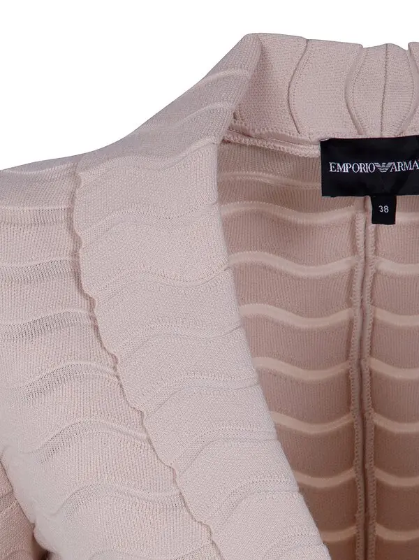 Emporio Armani Textured Wave Pattern Jacket
