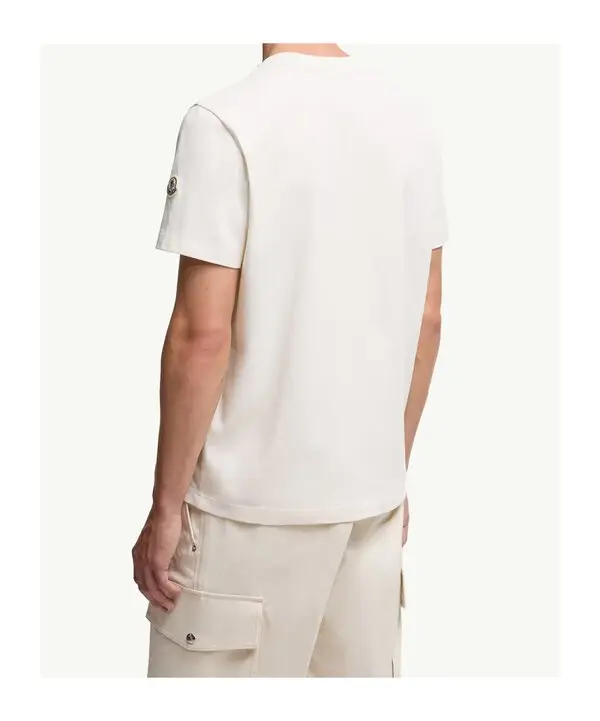Moncler Logo Cotton T-shirt - White
