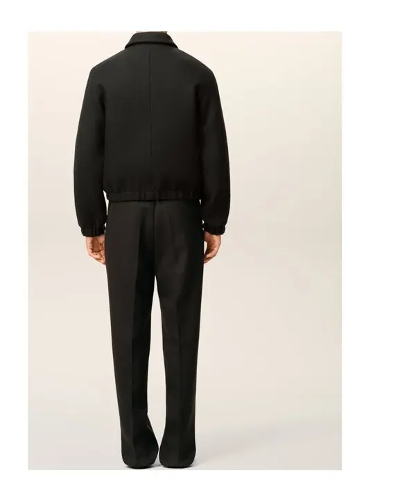 Ami Logo Embroidered Zip-up Jacket - Anthracite
