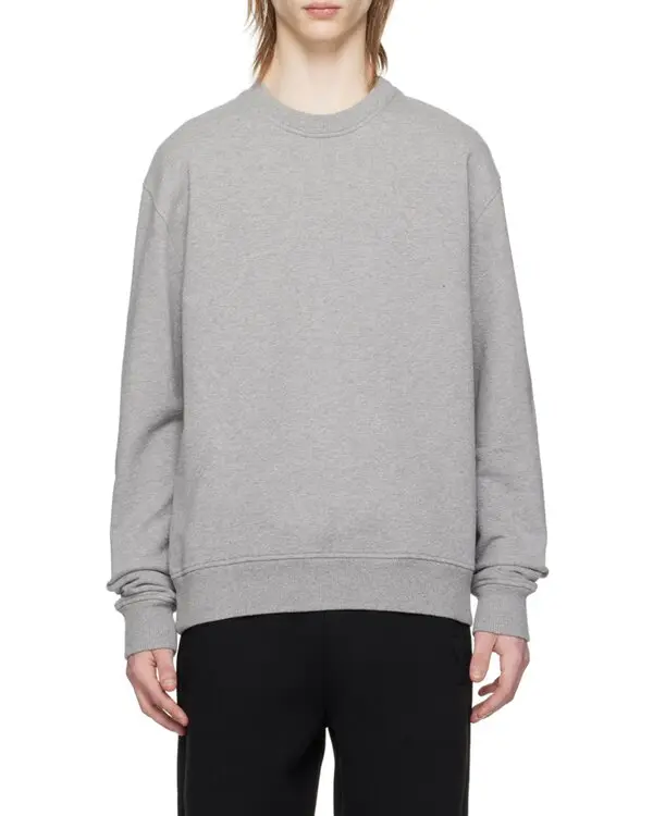 AMI Paris De Coeur Organic Cotton Sweatshirt - Gray