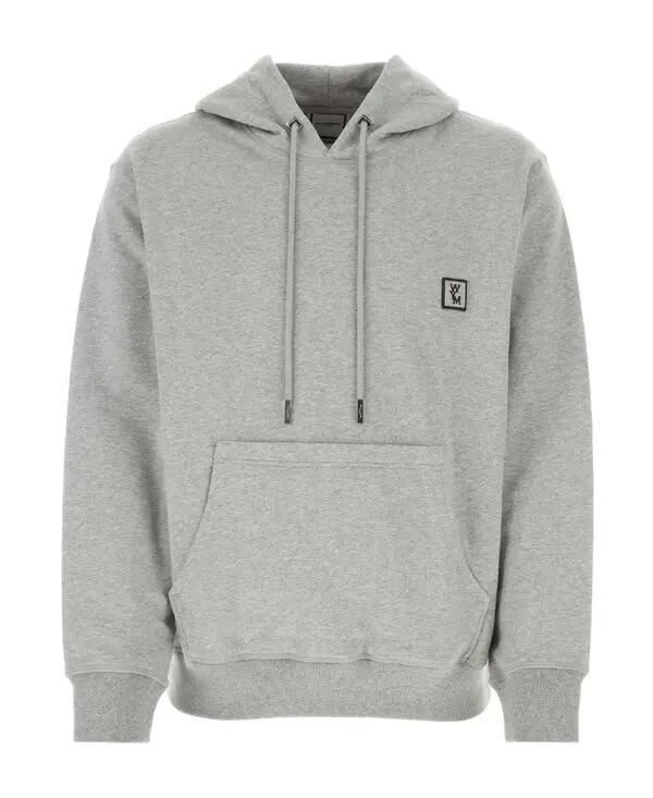 WOOYOUNGMI Long-sleeved Hoodie With Logo Detailing