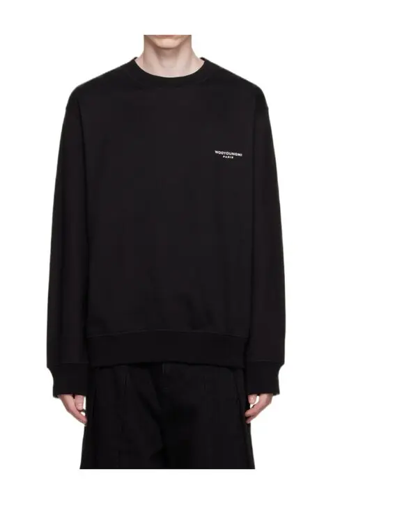 WOOYOUNGMI Round-necked Sweater With Embroidered Logo Detail